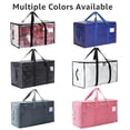 White 4 Pack Plastic Storage Totes With Lids Zippers And Handles ...