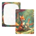BZSMCE Soft Fitted Cotton Sheets In Fox Rabbit Mushroom Pattern 39*27 ...
