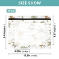 ALAZA Palm Tree Dragonfly Pattern Pencil Pouch 3 Ring Binder with Clear ...