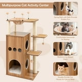 Infans 52" Modern Cat Tree Tower Multi-level Cat Play Center w/Deluxe ...