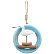 Ingenious seagull sculpture on stand nautical beach decor - Walmart.com