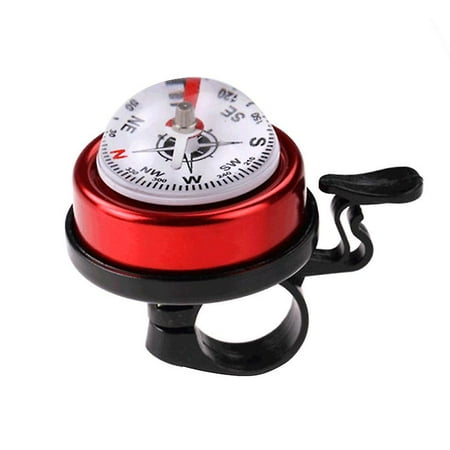 NUNADERNU Bicycle Bells Aluminum Alloy Bike Bells With Compass Clear ...