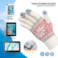 HÖTER Winter Touch Screen Gloves Snow Flower Printing Keep Warm for ...