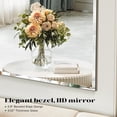 Gleamira 30"x60" Frameless Bathroom Mirror Rectangle Wall Mirror with ...