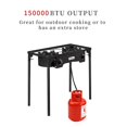 UBesGoo EX72 Portable Propane 15,0000BTU 2 Burner Outdoor Camp Stove ...