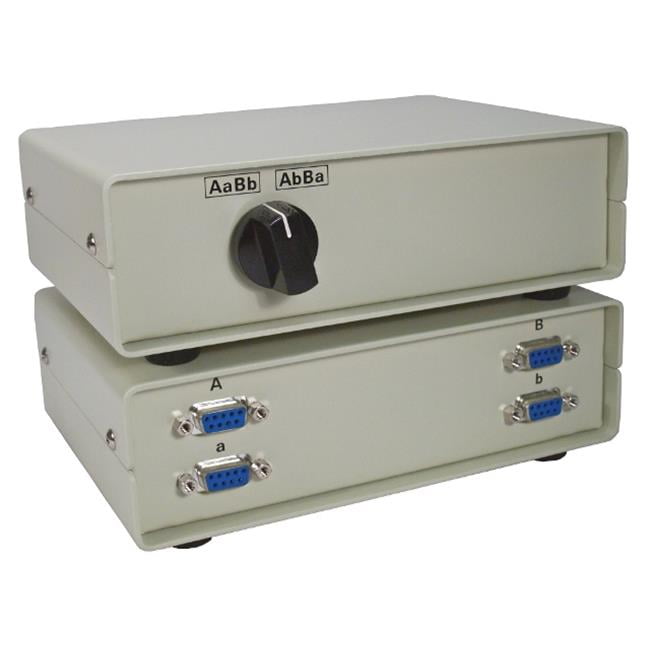 QVS CA278-X 2 x 2 in. DB9 Crossover Serial Data Switch - Walmart.com
