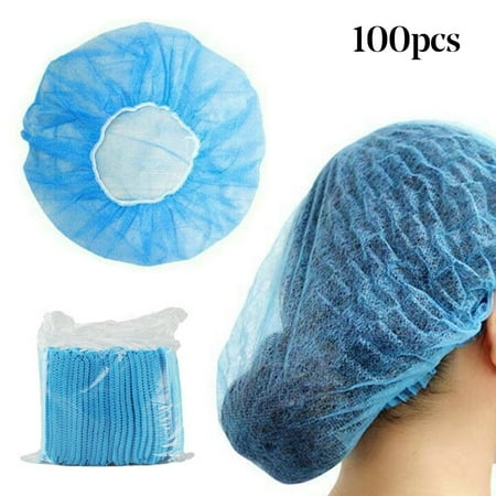Cheers 100Pcs Disposable Non Woven Home Hotel Shower Elastic Hair Net ...
