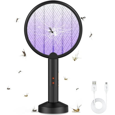 Electric Fly Swatter Bug Zapper Racket, 3000V Fruit Fly Racquet ...