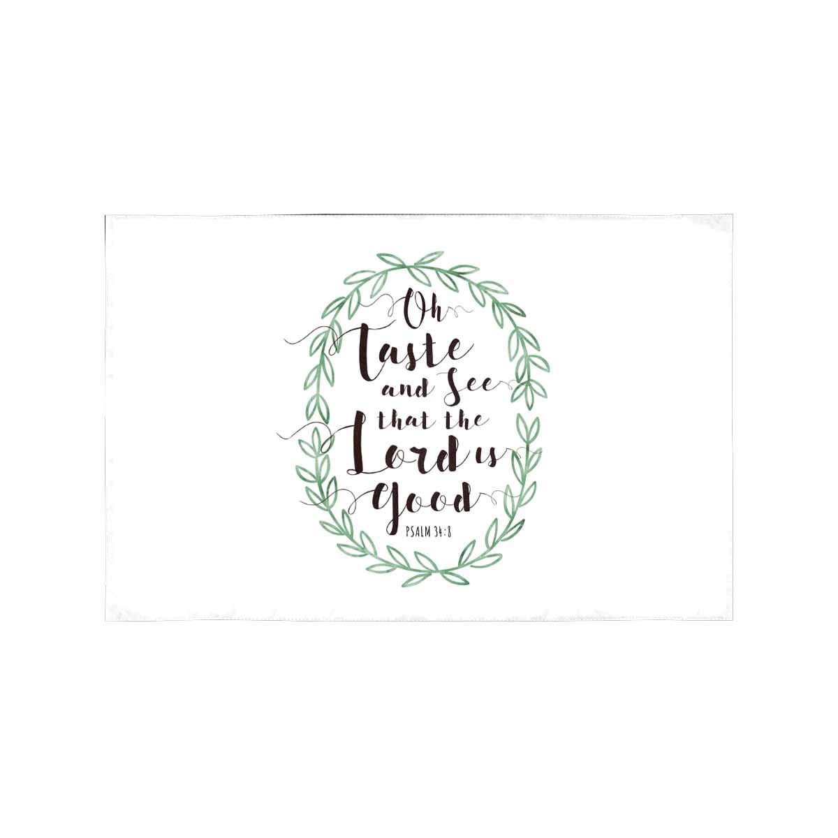 MKHERT Religious Christian Bible Verse Gospel of Psalm Placemats Table ...
