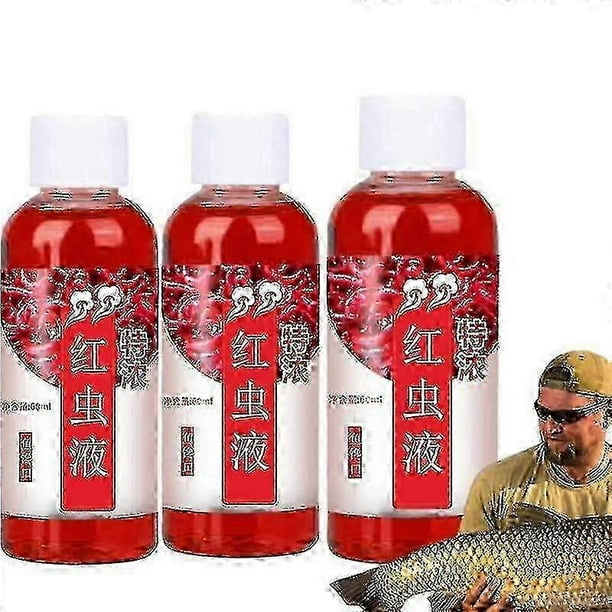 3pcs Strong Fish Attractant Concentrated Red Worm Liquid Fish Bait ...