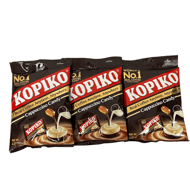 Kopiko Cappuccino Candy- Set of 3 bags, 4.23oz(120g) - Walmart.com