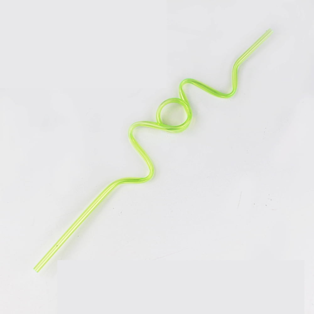 Crazy Reusable Drinking Straws Rainbow Plastic Silly Straws For Kids ...