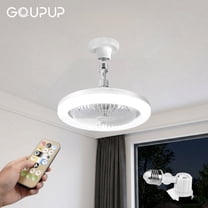 GUPUP 11 inch Socket Fan Light, Screw in Ceiling Fan with Light and ...