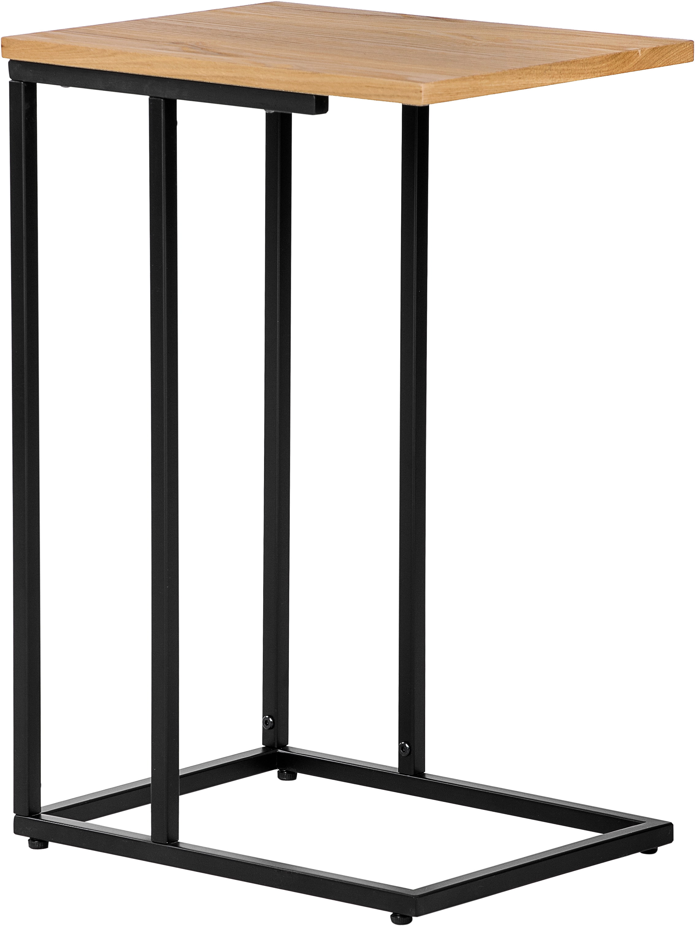 Serta Harton Modern Wood and Metal C Table for Living Room, Rustic Wood ...