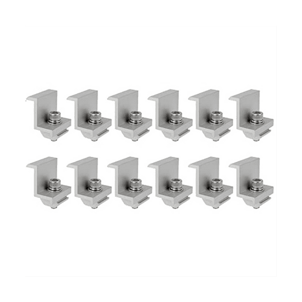 Winyuyby 12 Piece Solar Module Bracket End Clamp, End Clamp, Side Clamp ...
