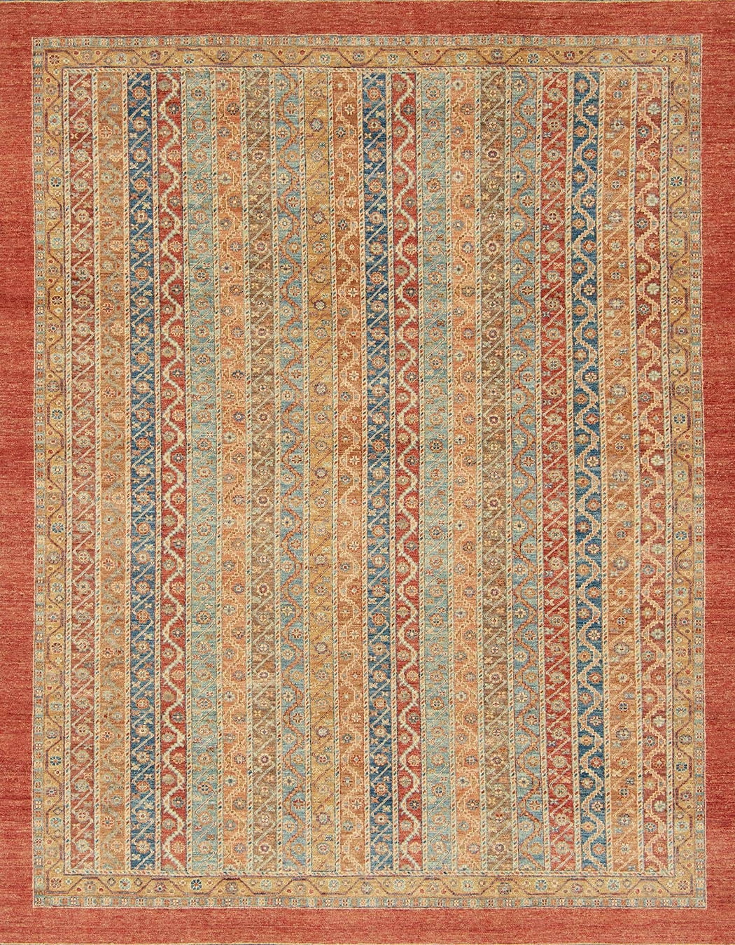 Ahgly Company Indoor Rectangle Abstract Orange Abstract Area Rugs, 2' x ...