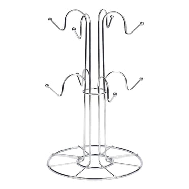 Sorbus Vintage Rustic Brown Iron Mug/Cup/Glass Bottle Organizer Tree ...