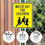 Watch Out For Children Sign, Traffic Sign, - Walmart.com