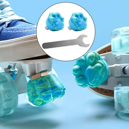 2 Pack Roller Skate Toe Stops Adjustable Rubber Brake Block 82A PU for ...