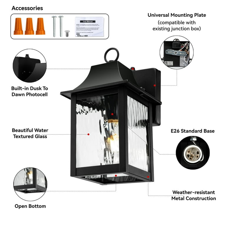 Universal Outdoor Porch Lights