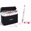 Ohuhu Alcohol Markers Chisel & Fine Dual Tips - 100 Colors - Oahu ...