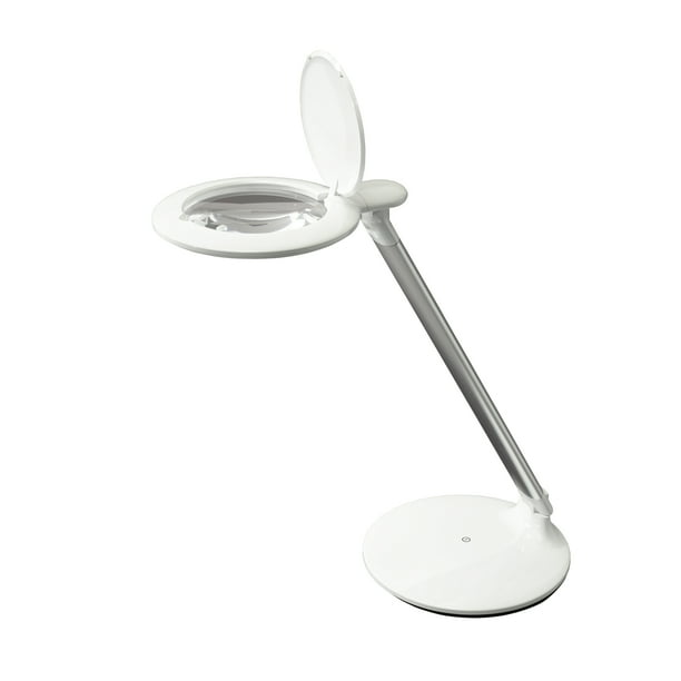 Daylight Halo 8D Table Magnifier-White & Silver - Walmart.com