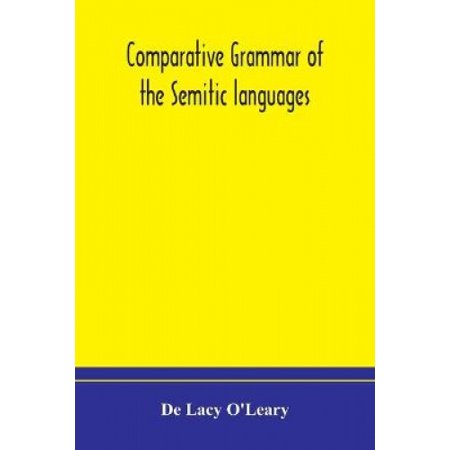 Comparative grammar of the Semitic languages | Walmart Canada