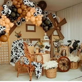 WODJR Cow Boy Balloon Garland Set 158pcs Cow Print Cowhide Balloon Arch ...