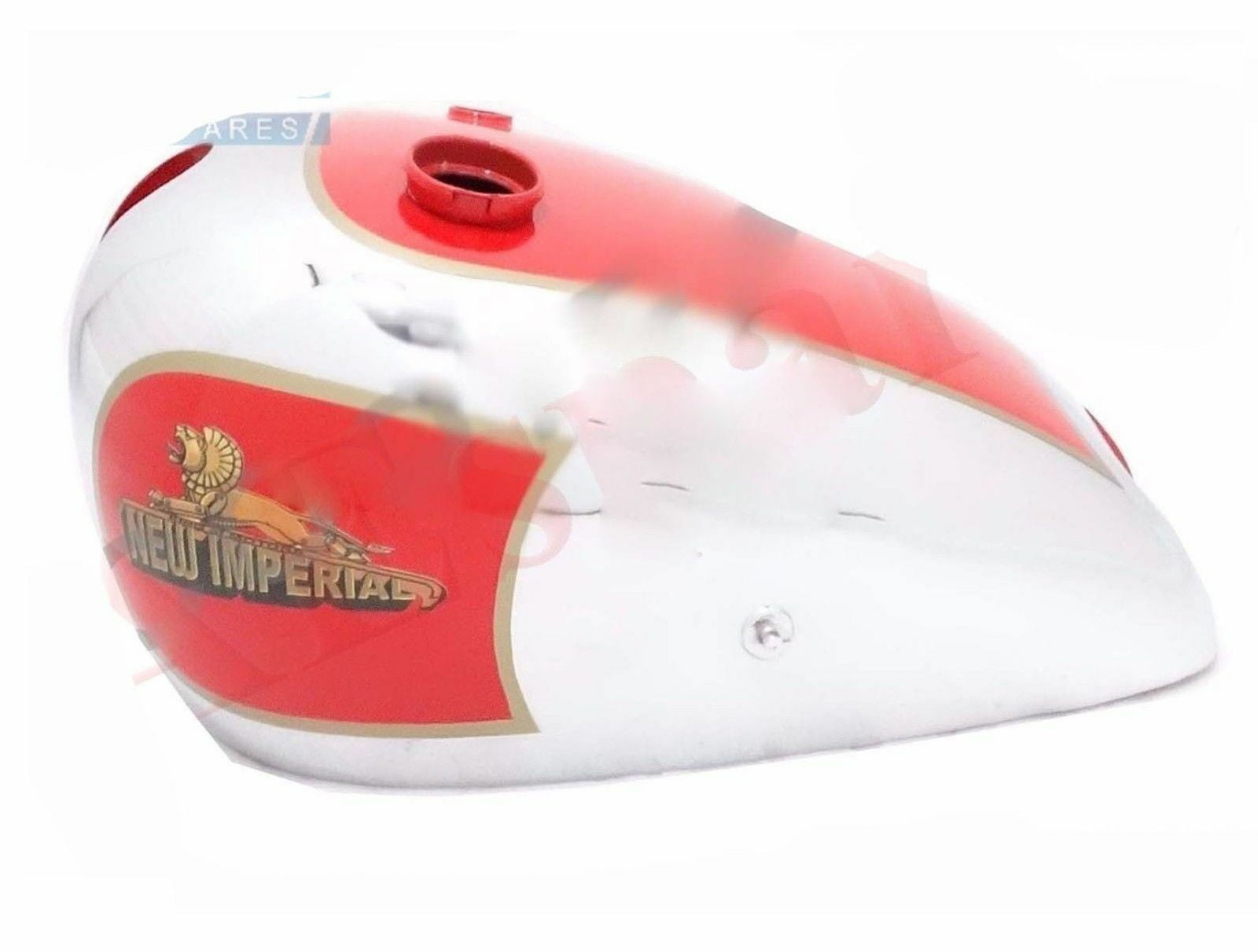 Imperial 1936 Model 100 350cc Red Painted Chrome Plated Petrol Gas Fuel ...
