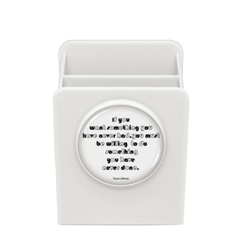 Inspirational Quote for doing quote Desk Pencil Holder Cup Pen ...