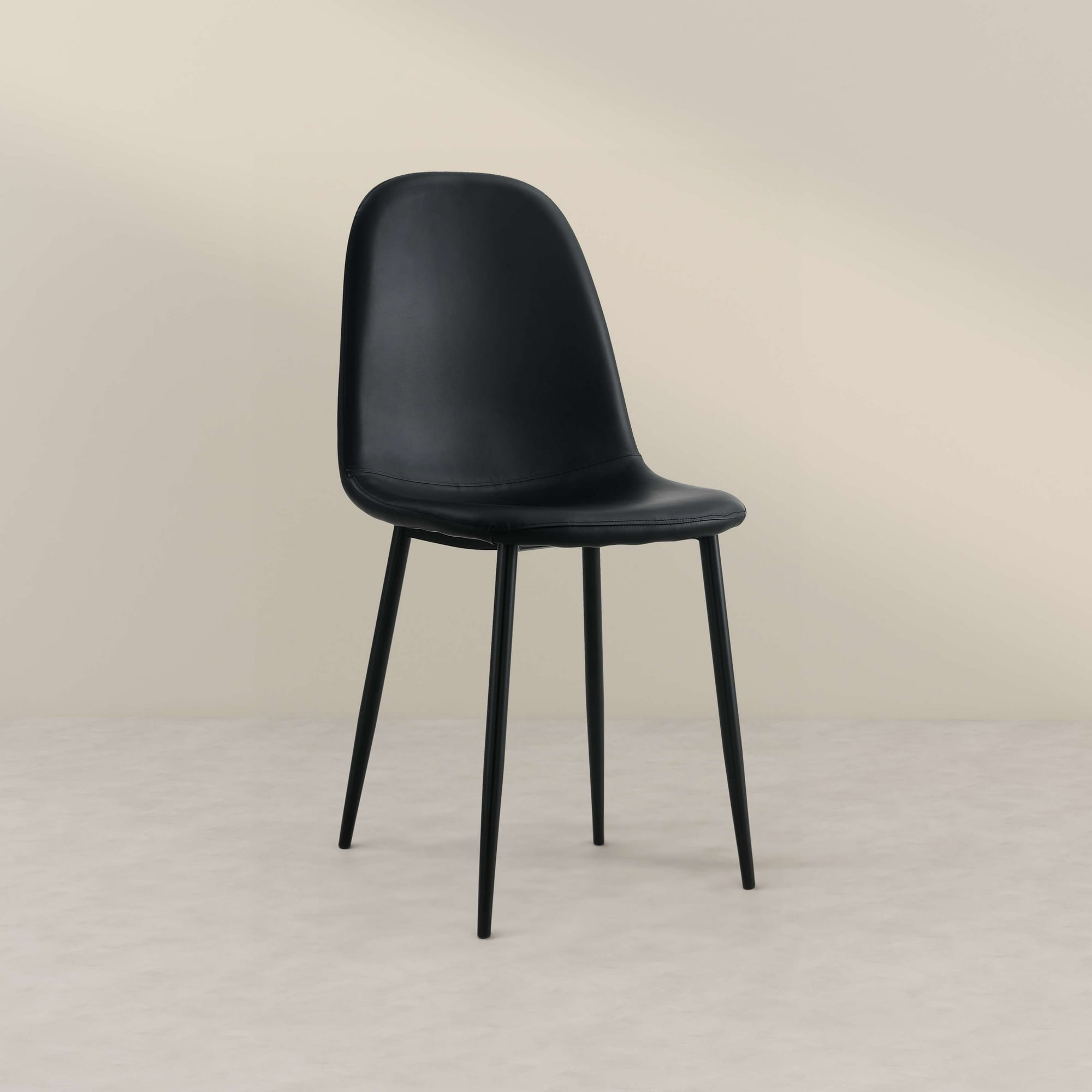 Click here for Aykah Sera Black Dining Chairs Set Of 2  Faux Leat... prices