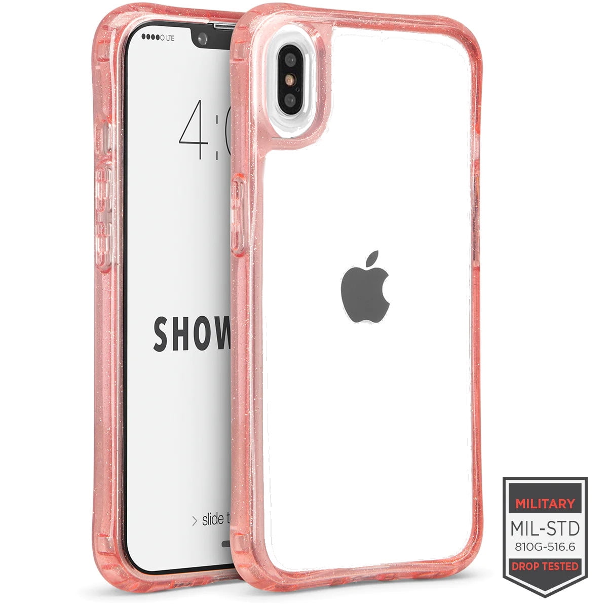 Cellairis Showcase iPhone X/XS Glitter Pink Case - [Scratch-Resistant ...