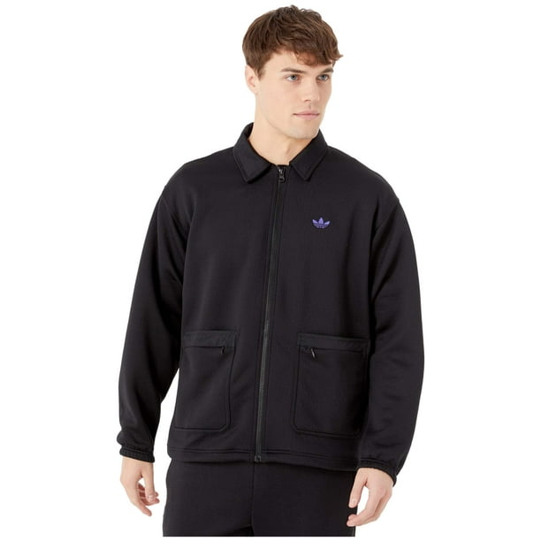 adidas Skateboarding Utility Jacket Black/Purple/Glory Amber LG ...