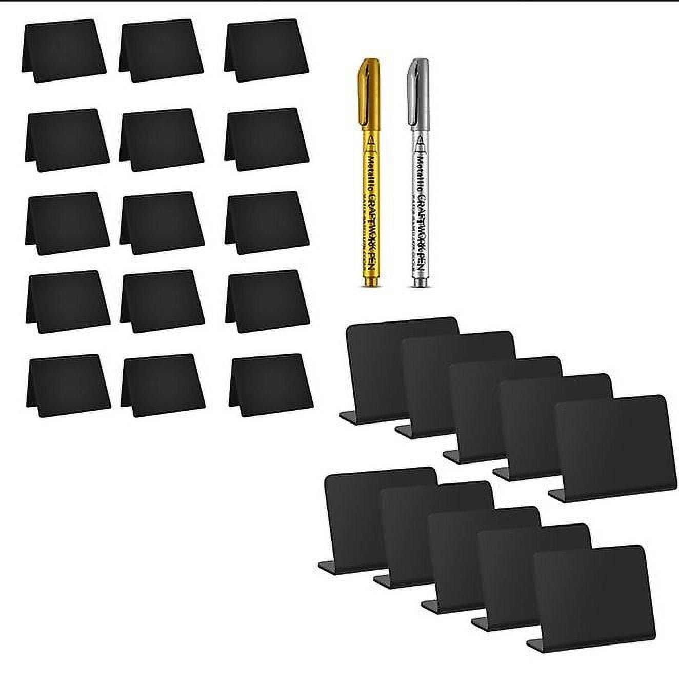 Mini pizarra, mini tablero de anuncios, 25 piezas mini pizarra de tiza ...