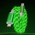 LAWONP-Starry Lighted Up USB Cable USBC to Type C Durable PD Fast ...