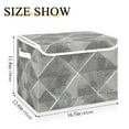 Foldable Fabric Storage Bin With Handle Collapsible Basket Box Storage ...