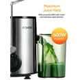 FOHERE 600W Juicer, Centrifugal Juice Maker with 3-Speed Setting, 3 ...