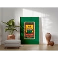 Affixzi Bold Yellow Indian Chai Wall Art, Modern Tea Illustration for ...