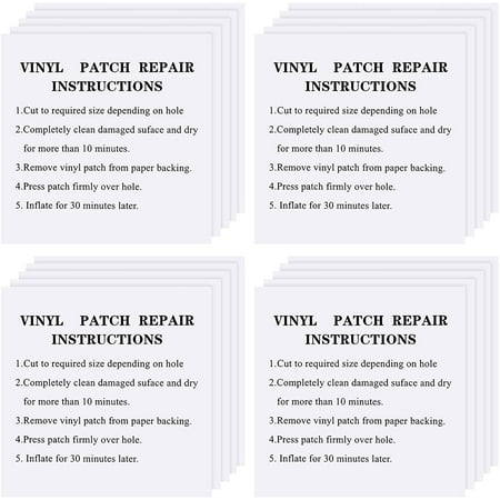 Vinyl Plastic Repair Patch Self-Adhesive Plastic Patches Transparent ...