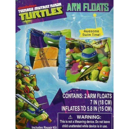 TMNT Teenage Mutant Ninja Turtle Set of 2 Swimming Pool Arm Floats ...