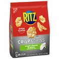 RITZ Crisp and Thins Cream Cheese and Onion Chips, Party Snacks, 7.1 oz ...