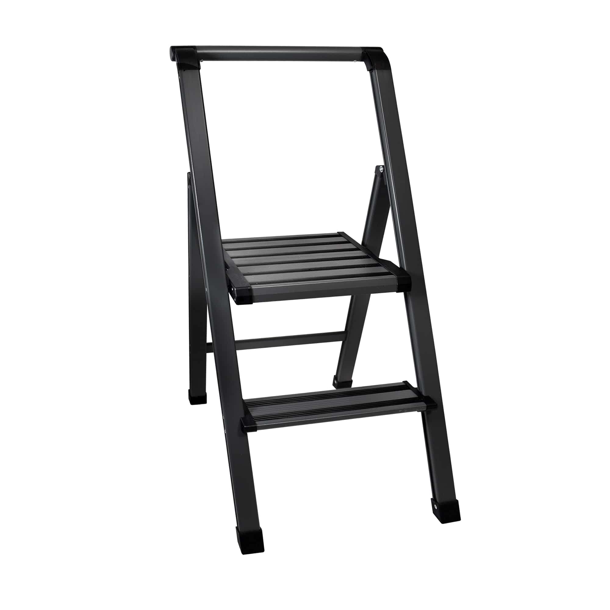 Sorfey 2-Step Aluminum Foldable Ladder Step Stool Folding Step Ladder ...