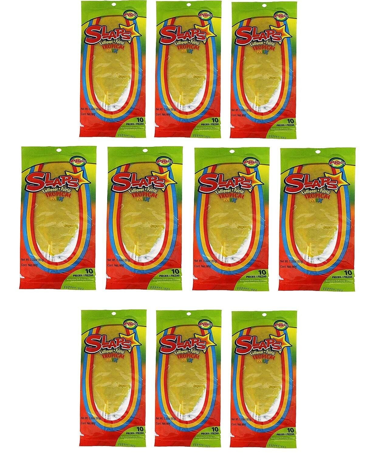 Mexican Slaps Lollipop Tropical Mix Flavor - Dulces India | Ubuy