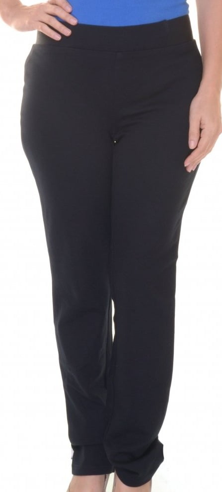 Jm Collection Jm Collection New Deep Black Womens Size Xl Stretch Pull On Pants