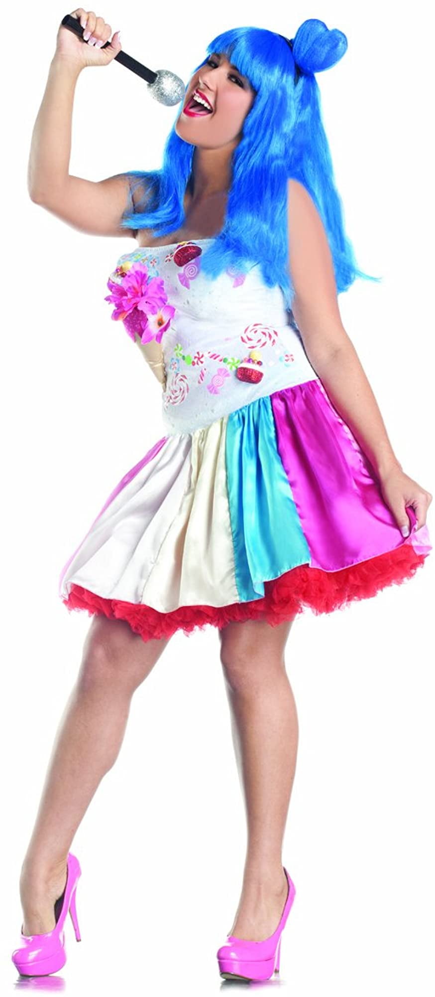 Party King Womens Plus Size Candy Girl Costume Dress Set | Walmart Canada