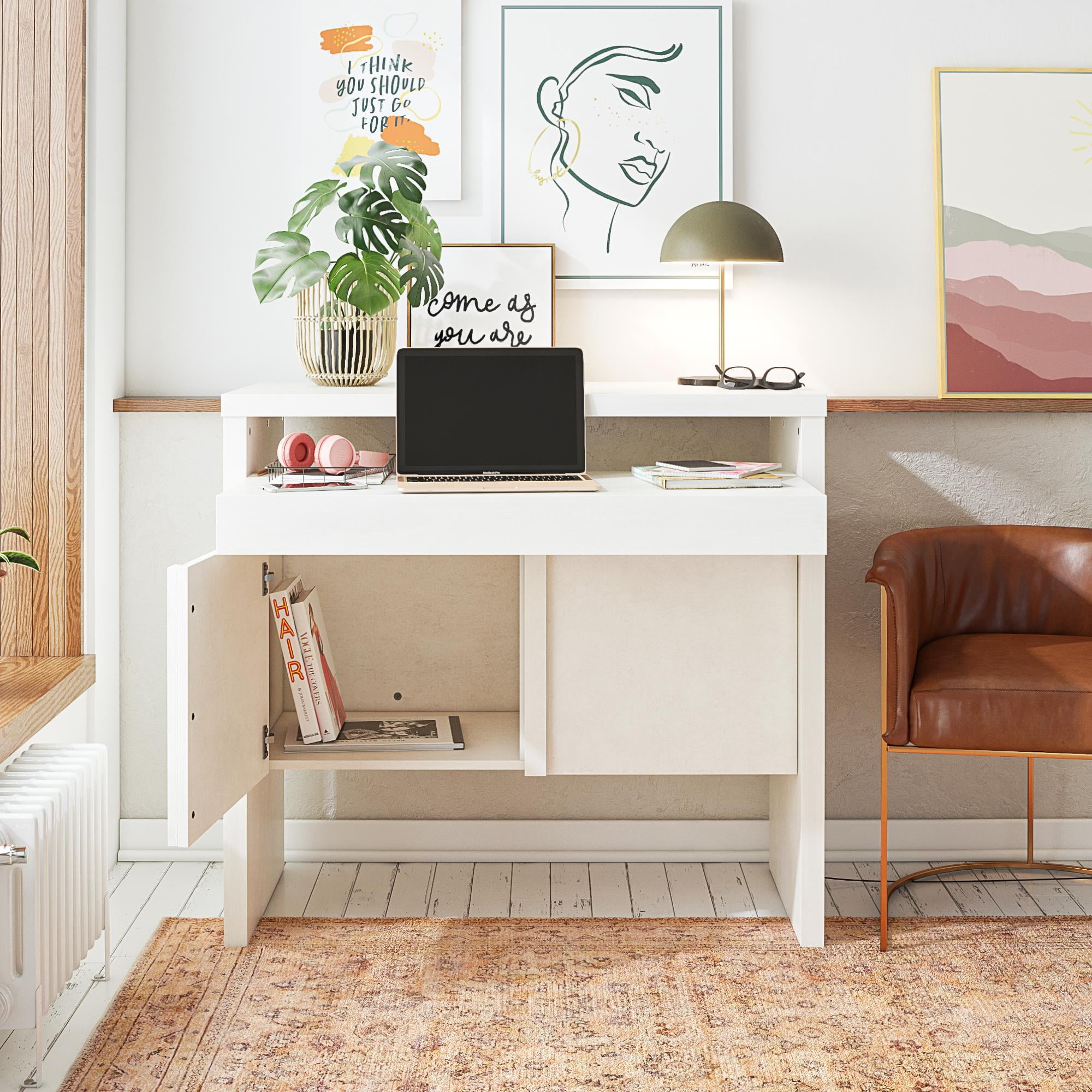 Mr.Kate Neely Slide Out Desk, Plaster - Walmart.com