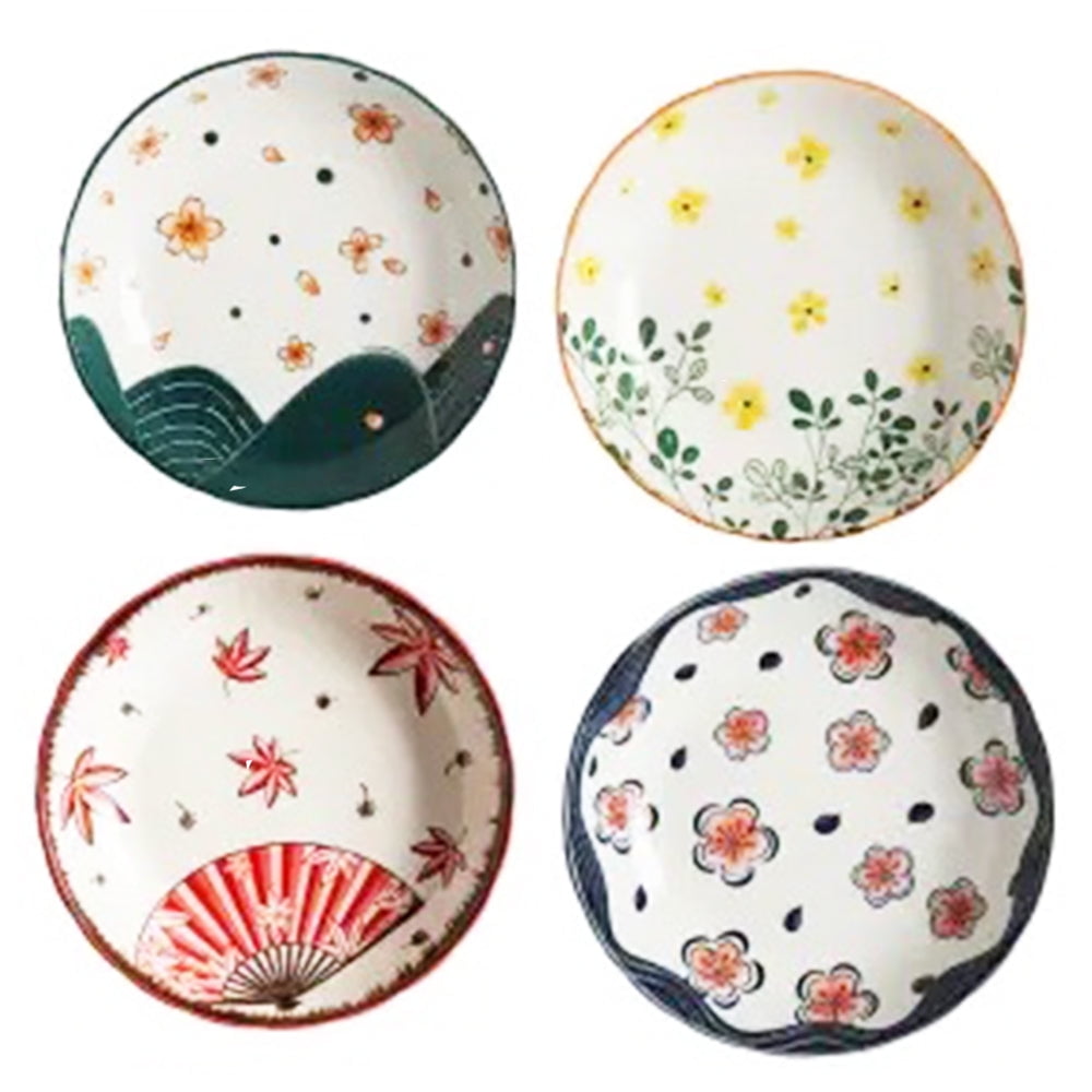 4 Color Dish Set 8" Deep Dinner - Walmart.com