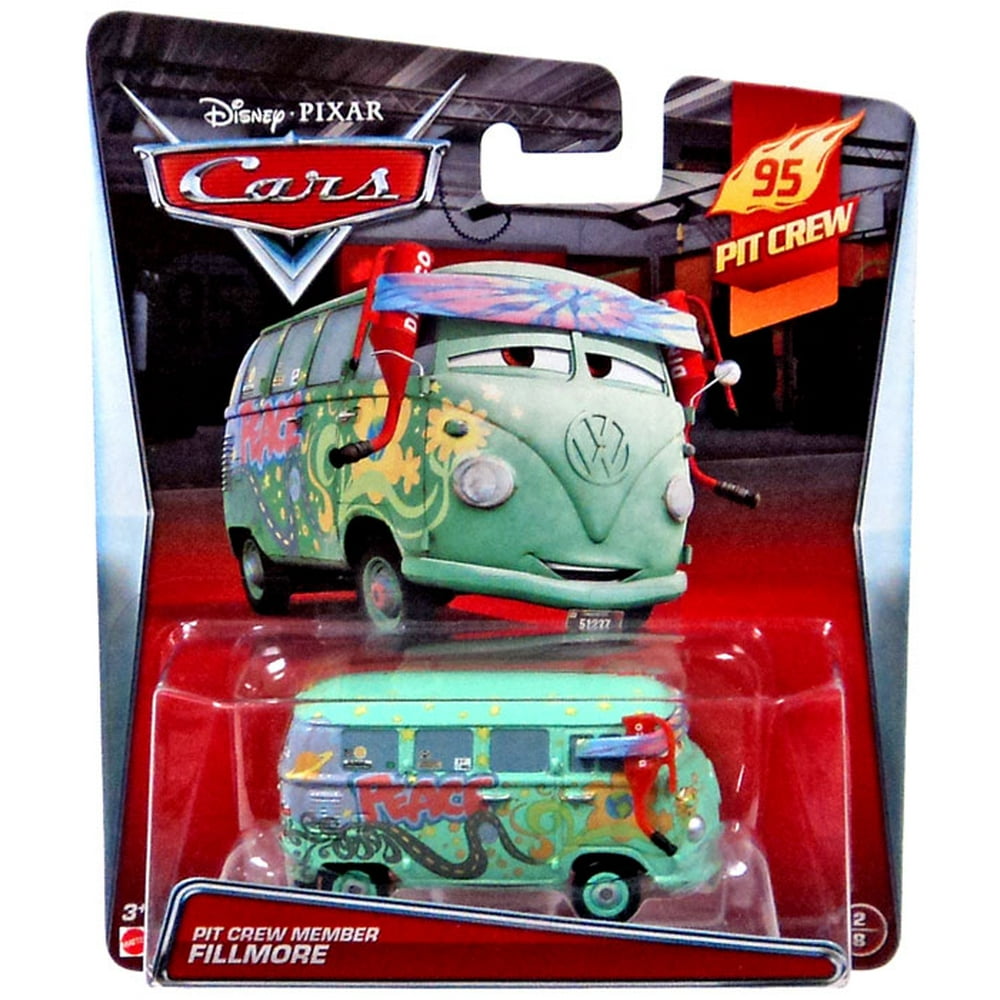 Disney Cars 3 Diecast 1:55 Scale Pit Crew Member Fillmore - Walmart.com ...