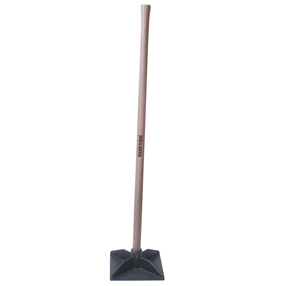 Surtek Ground tamper 10x10" with head made of nodular iron with ...
