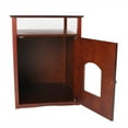 Zooville Cat Litter Box Cover & Night Stand, Walnut 25-in - Walmart.com